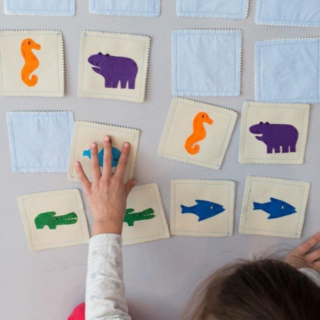 Water Animal Memory Match Game | Handmade Educational Games For ...
